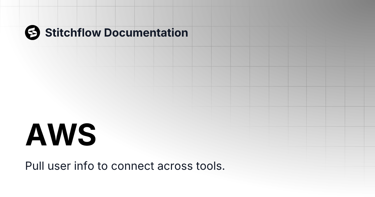 AWS | Stitchflow Documentation